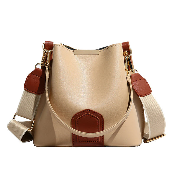 Casual Chic Bucket Bag Wide Shoulder Strap Messenger Bag – Ilymix ...