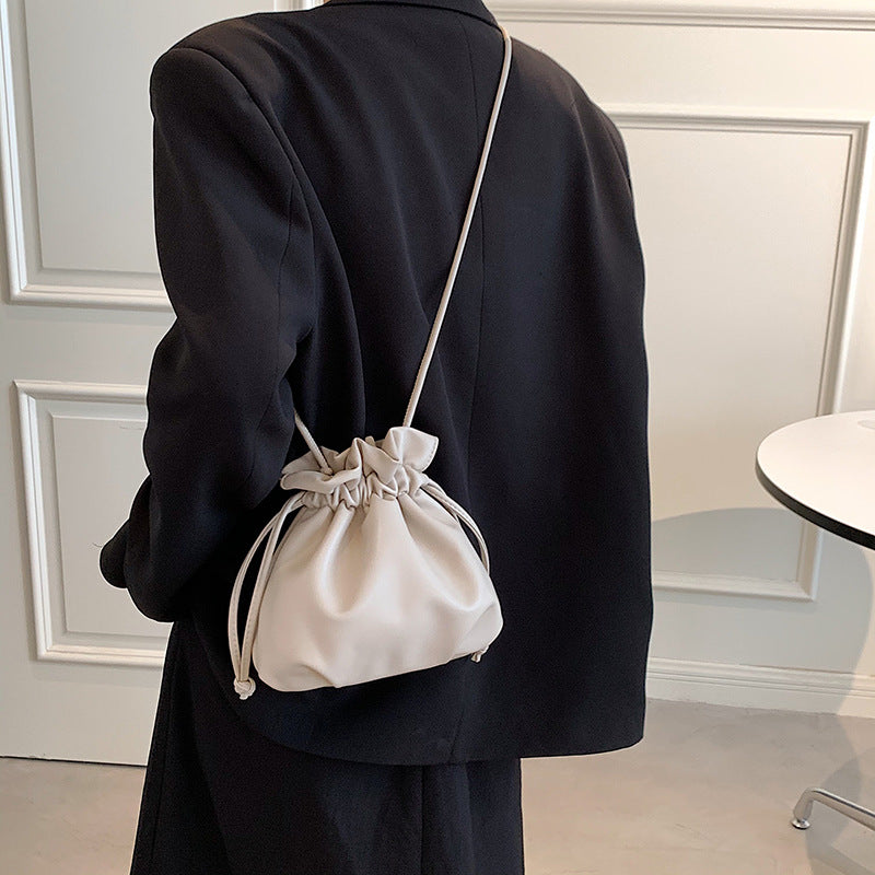 Fashion Drawstring Bucket Bag Mini Crossbody Bag – Ilymix Accessories
