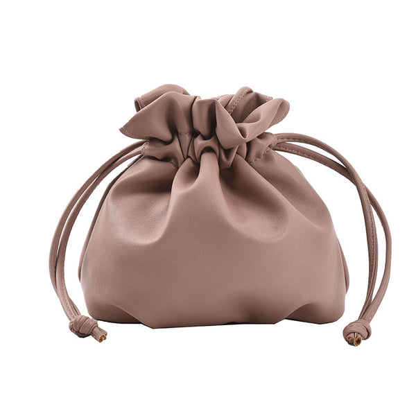 Fashion Drawstring Bucket Bag Mini Crossbody Bag – Ilymix Accessories